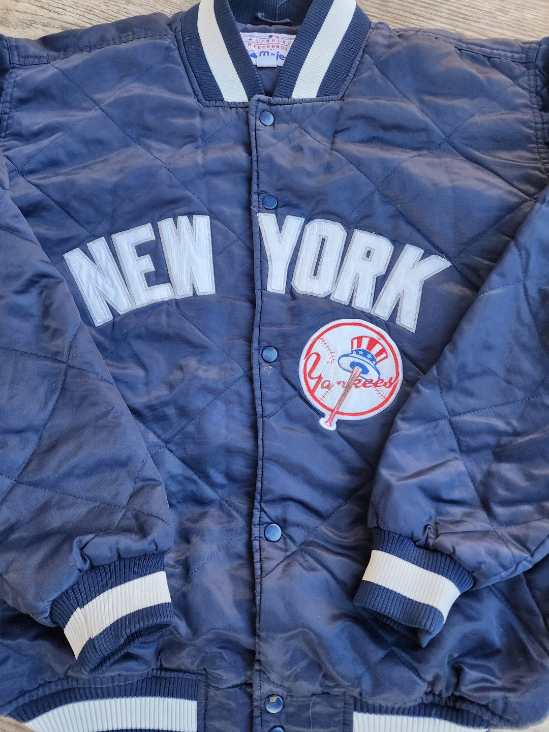 Retro 1990s New York Yankees Majestic Jacket XXL - Etsy