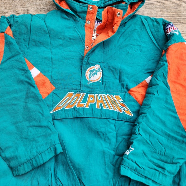 Miami Dolphins Jacket Vintage - Etsy