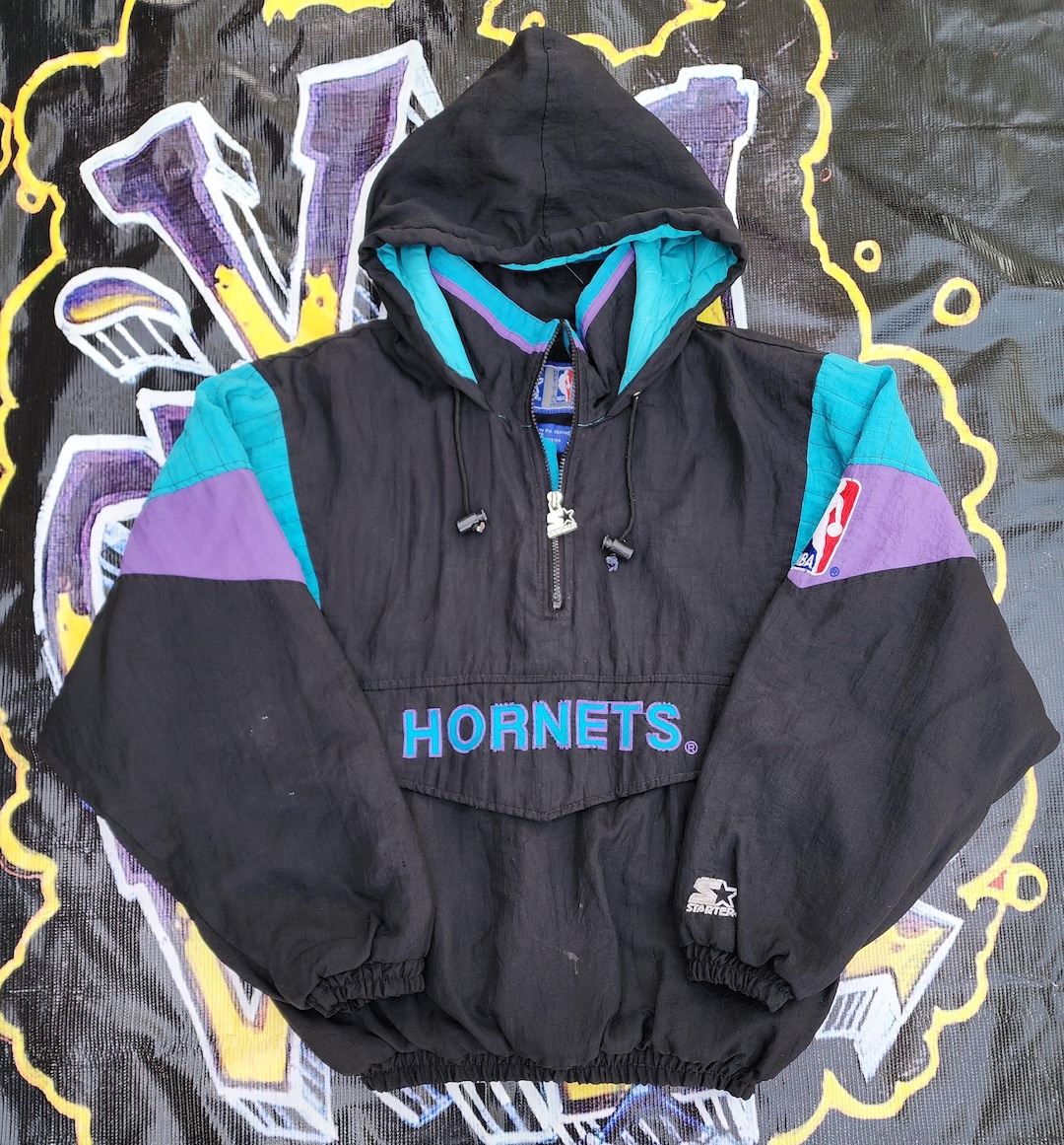 Vintage 1990s Charlotte Hornets Starter Pouch Jacket Medium - Etsy