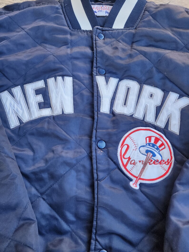 Retro 1990s New York Yankees Majestic Jacket XXL - Etsy