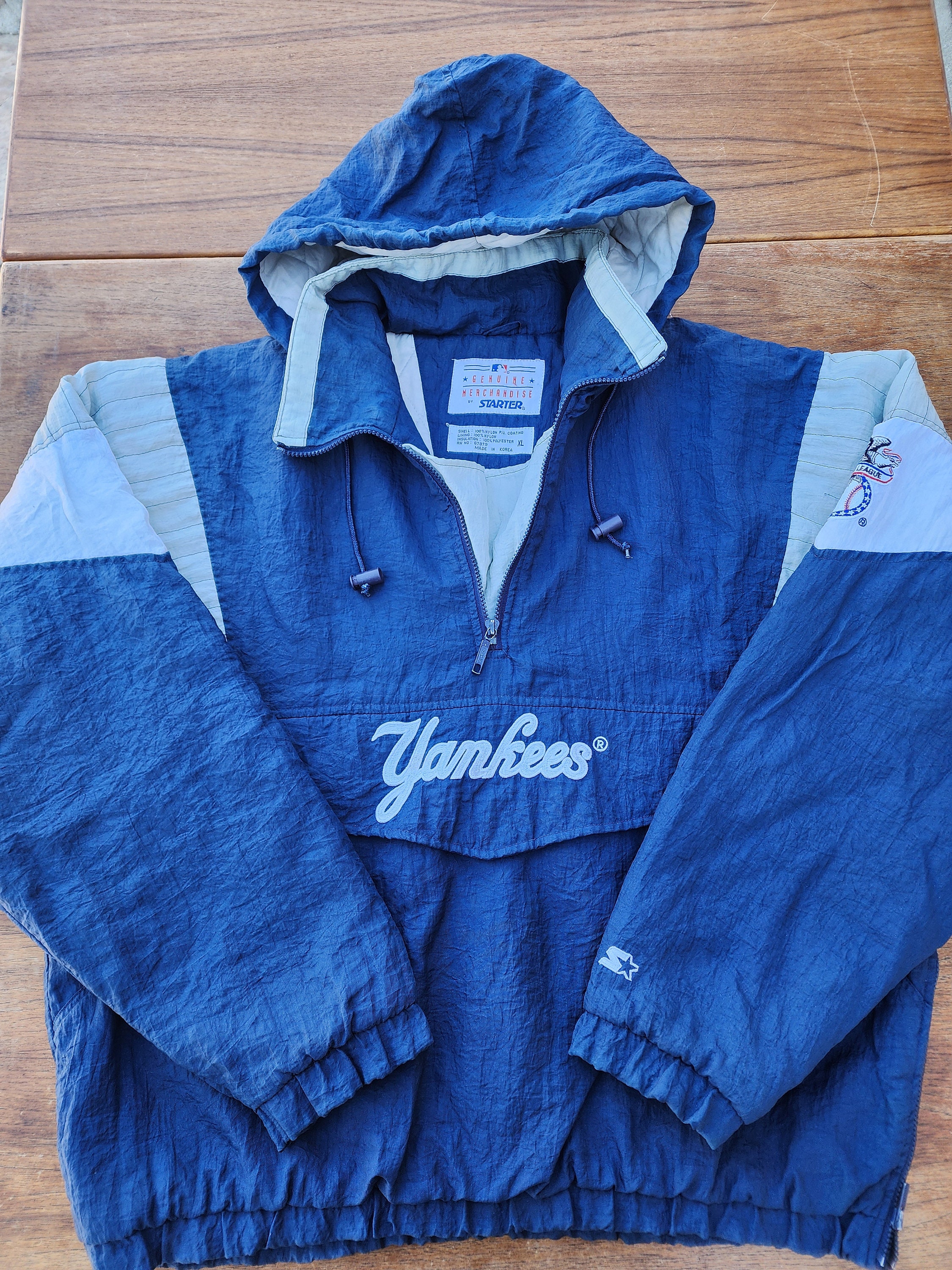 Vintage 1990s New York Yankees Starter Pouch Jacket XL - Etsy Vintage 1990s New York Yankees Starter Pouch Jacket XL - Etsy