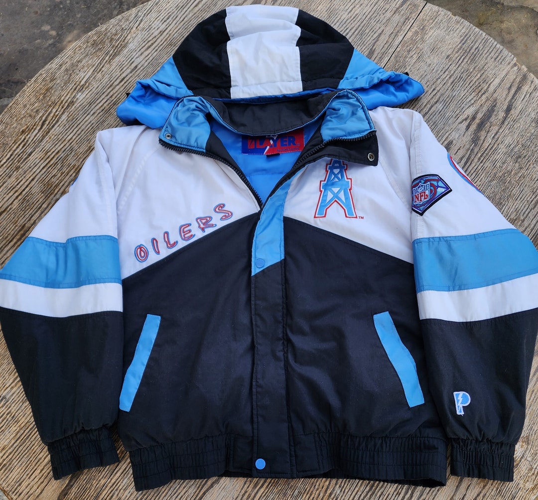 Vintage 1990s Houston Oilers Pro Player Puffer Jacket Size Small - Etsy