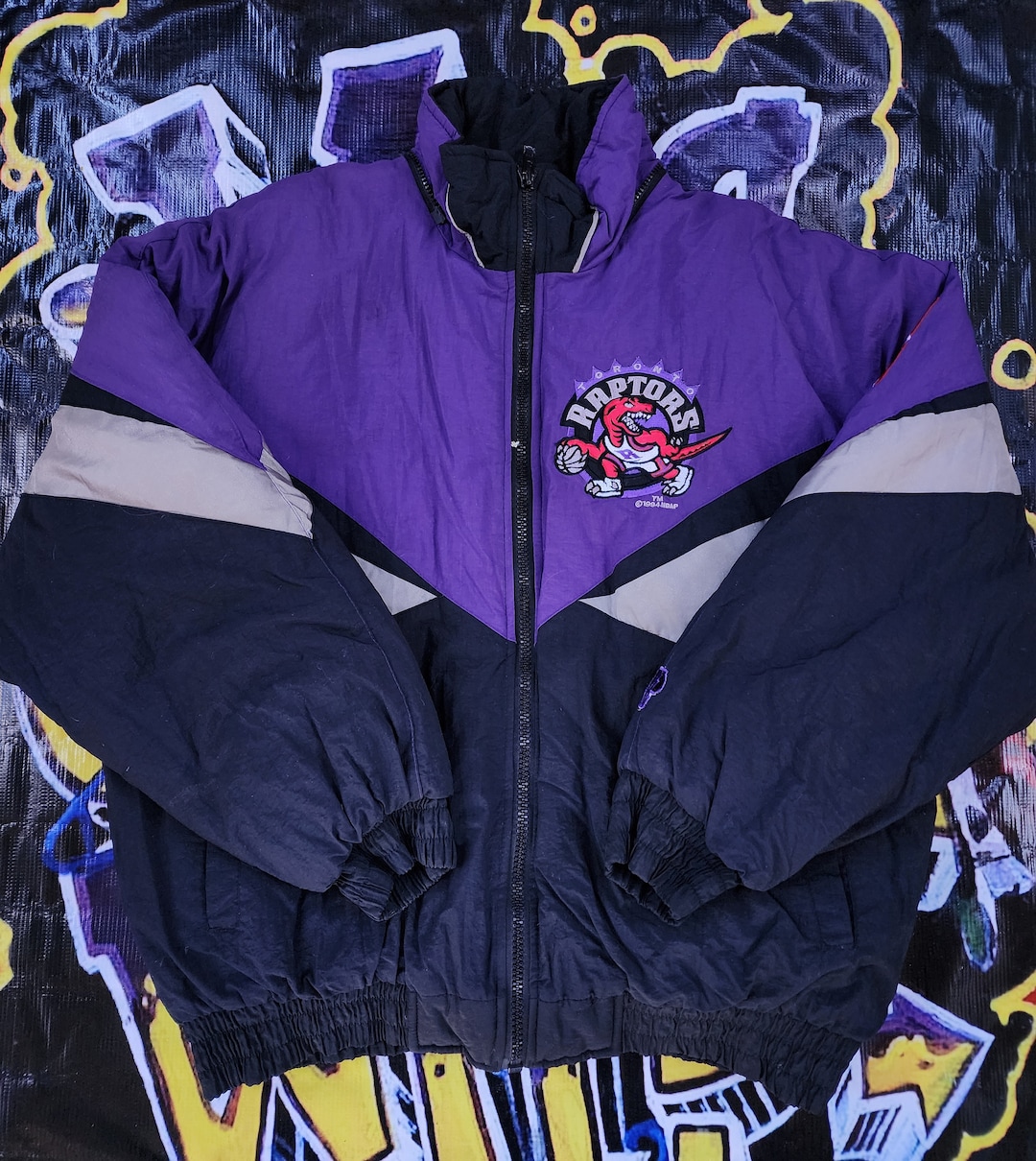 Vintage 1990s Toronto Raptors Pro Player Puffer Jacket XL - Etsy