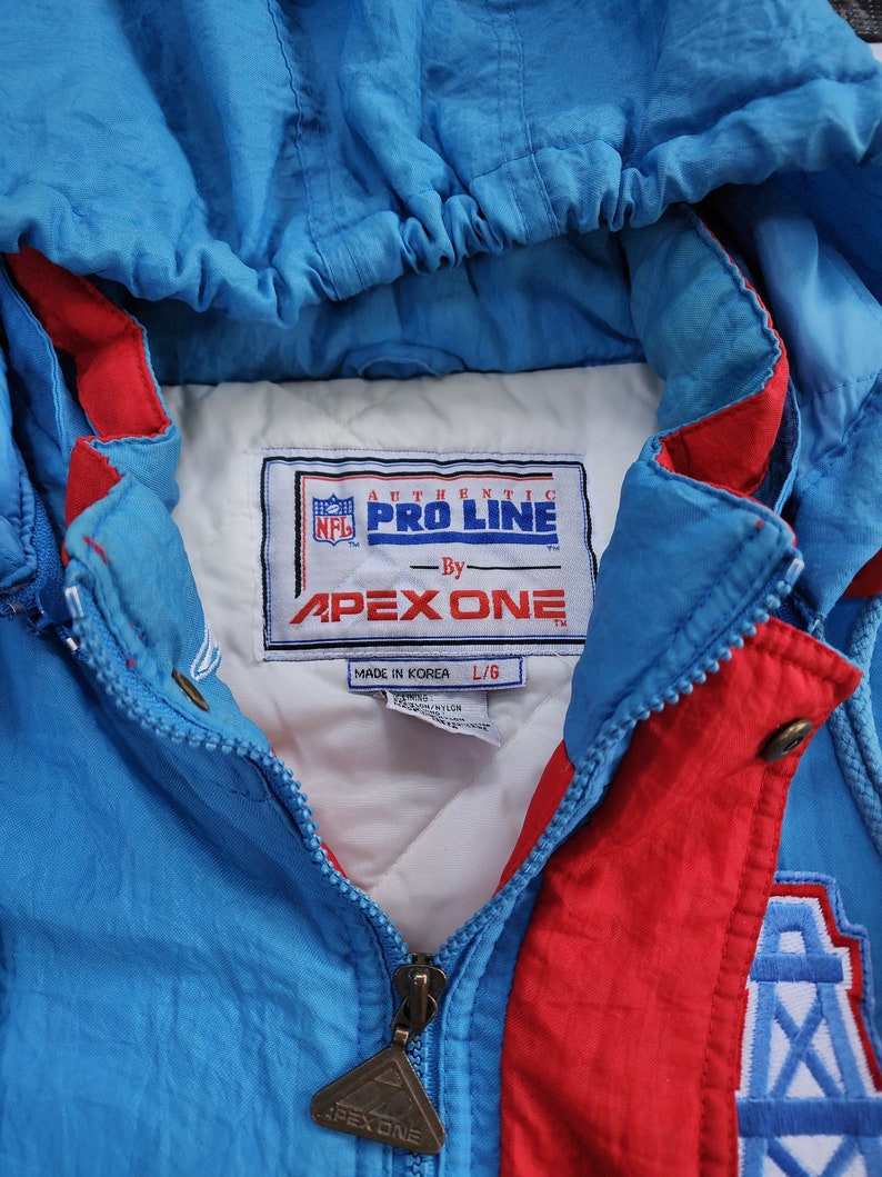 Vintage 1990s Houston Oilers Apex One Jacket XL - Etsy