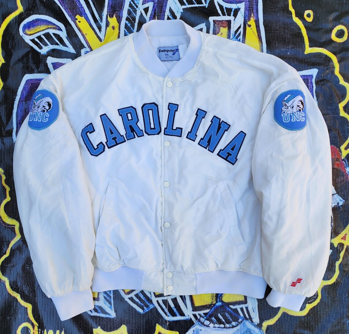 Vintage 90s University North Carolina UNC Tarheels Swingster White ...