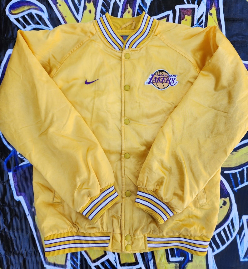 Vintage Early 2000s Los Angeles Lakers Nike Satin Jacket Small - Etsy