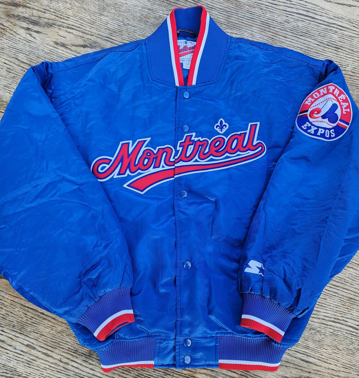 Vintage 1990s Montreal Expos Starter Bomber Jacket BNWOT M/L - Etsy