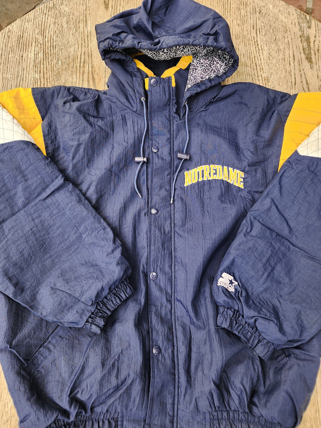 Vintage 1990s Notre Dame Fighting Irish Starter Full Zip Jacket XL - Etsy