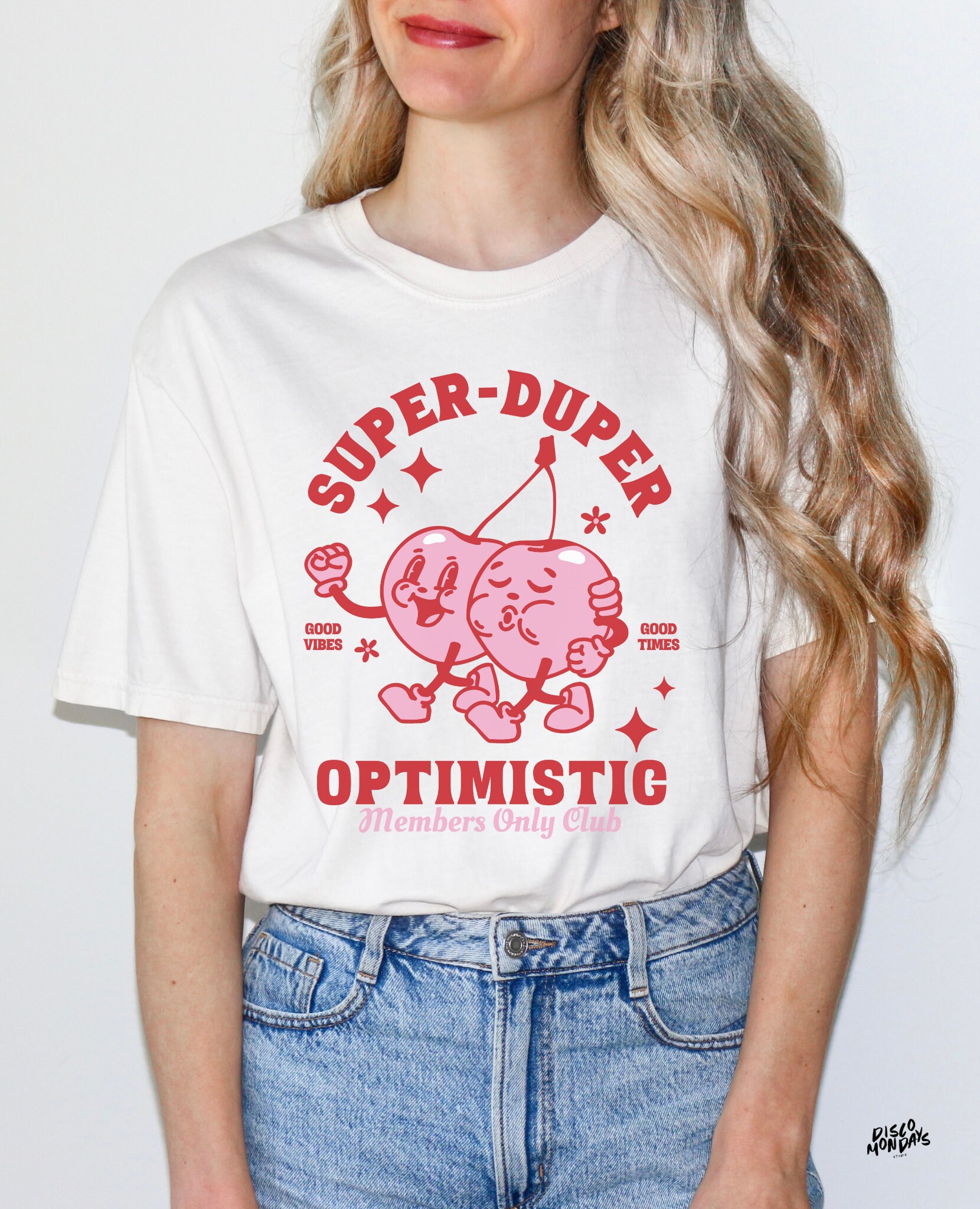 Super Duper Optimistic Retro Character T-shirt Y2K Mental - Etsy