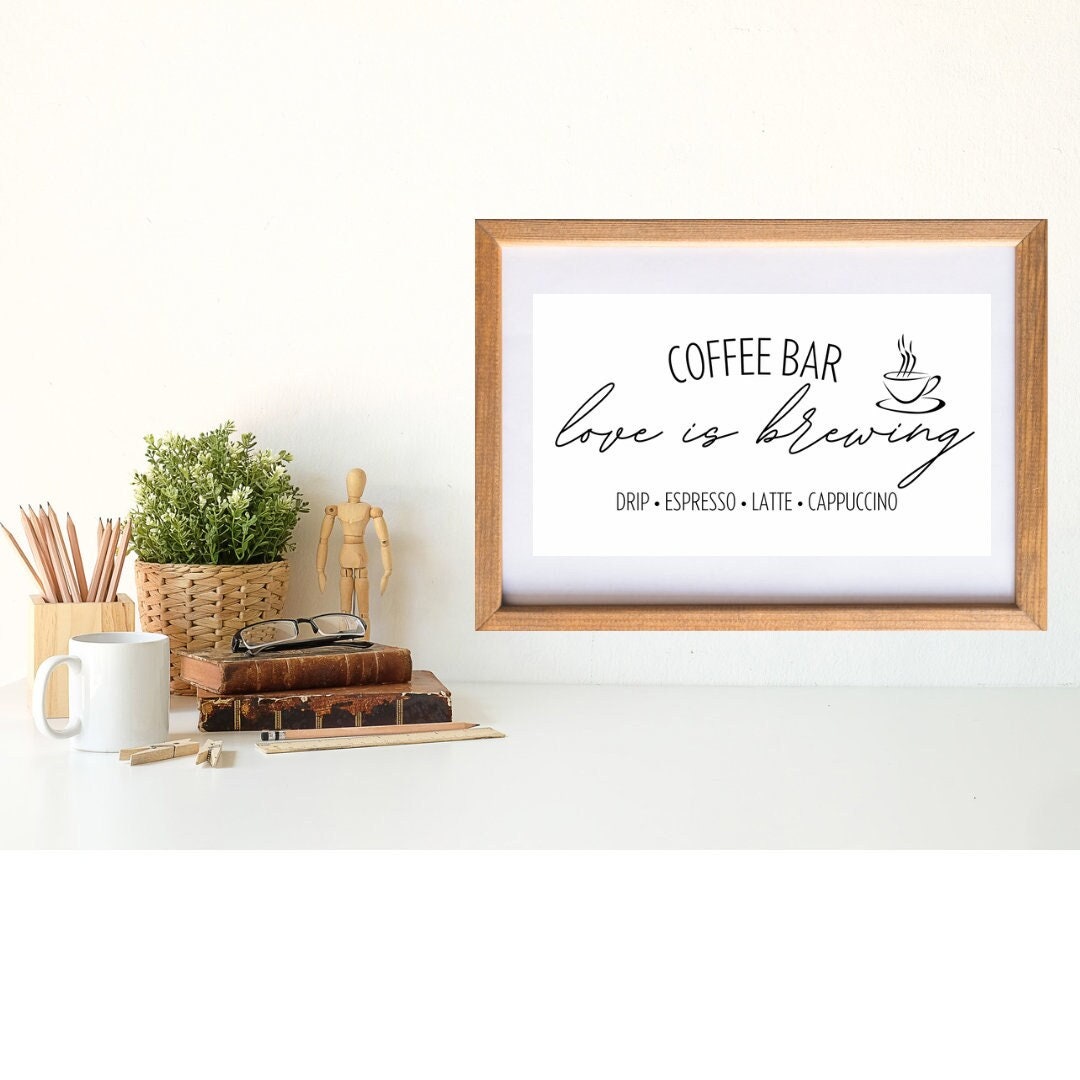 Coffee Bar Sign Svg, Coffee Sign Svg, Farmhouse Coffee Sign Svg,rustic ...