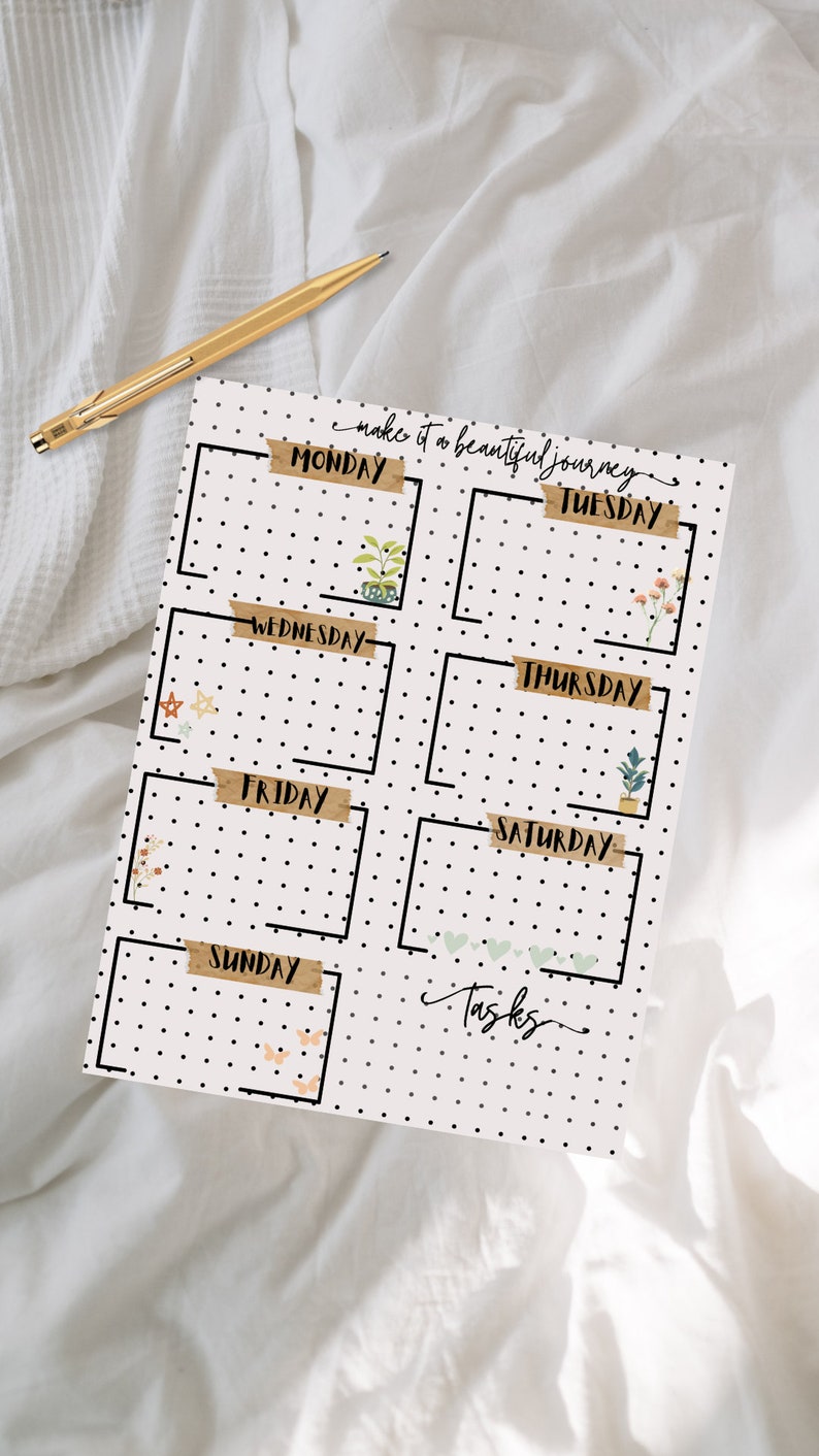 Printable Daily Task List | Track Daily Tasks & Productivity | Daily ...