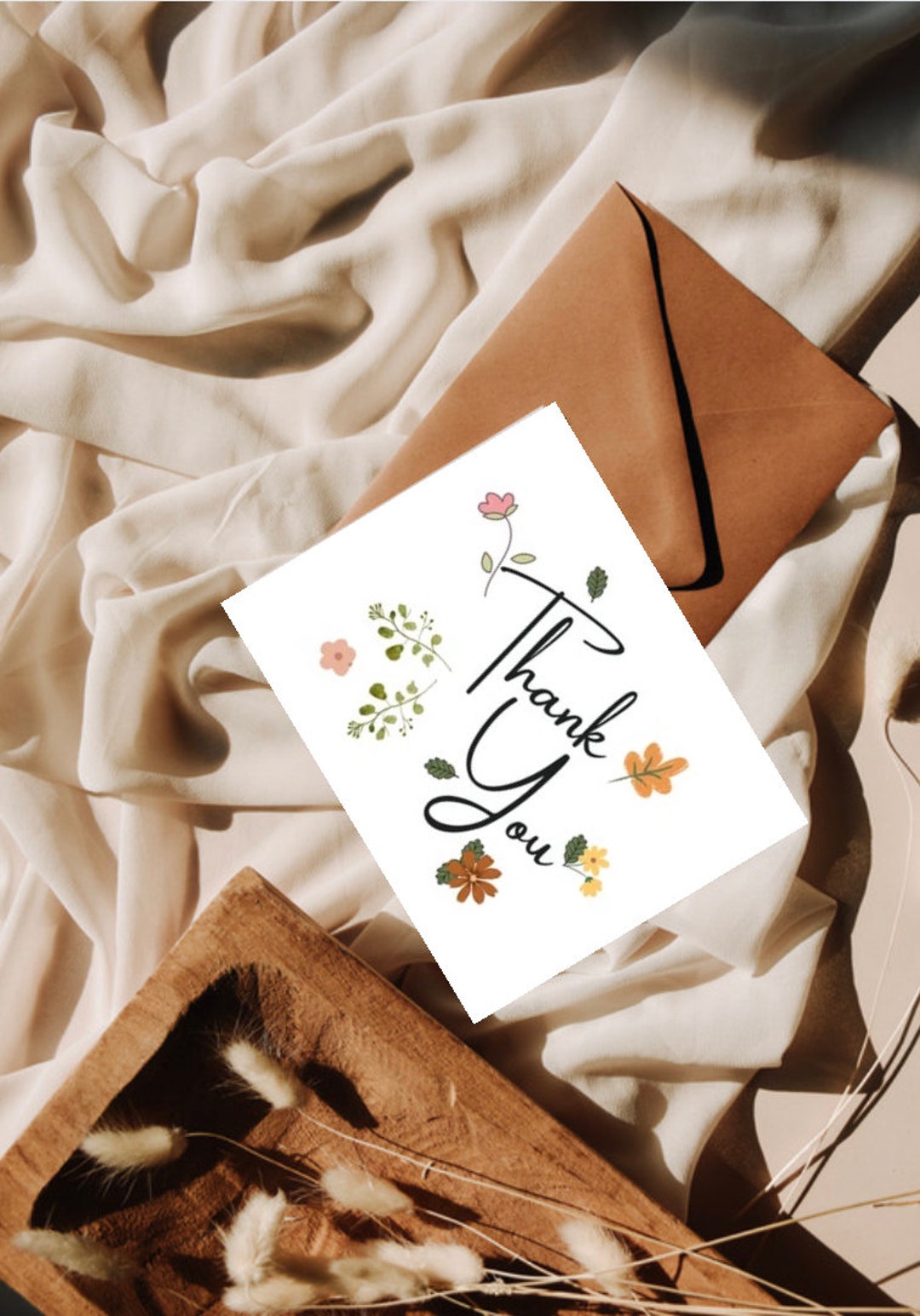 Modern Printable Thank You Card Instant Download 7x5 Inch Cards for ...