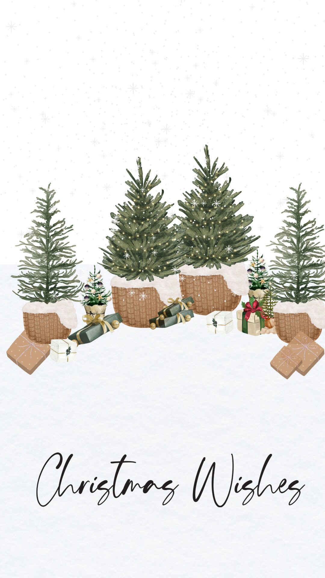 Christmas Holiday Phone Wallpaper, Christmas Background, Christmas Tree ...
