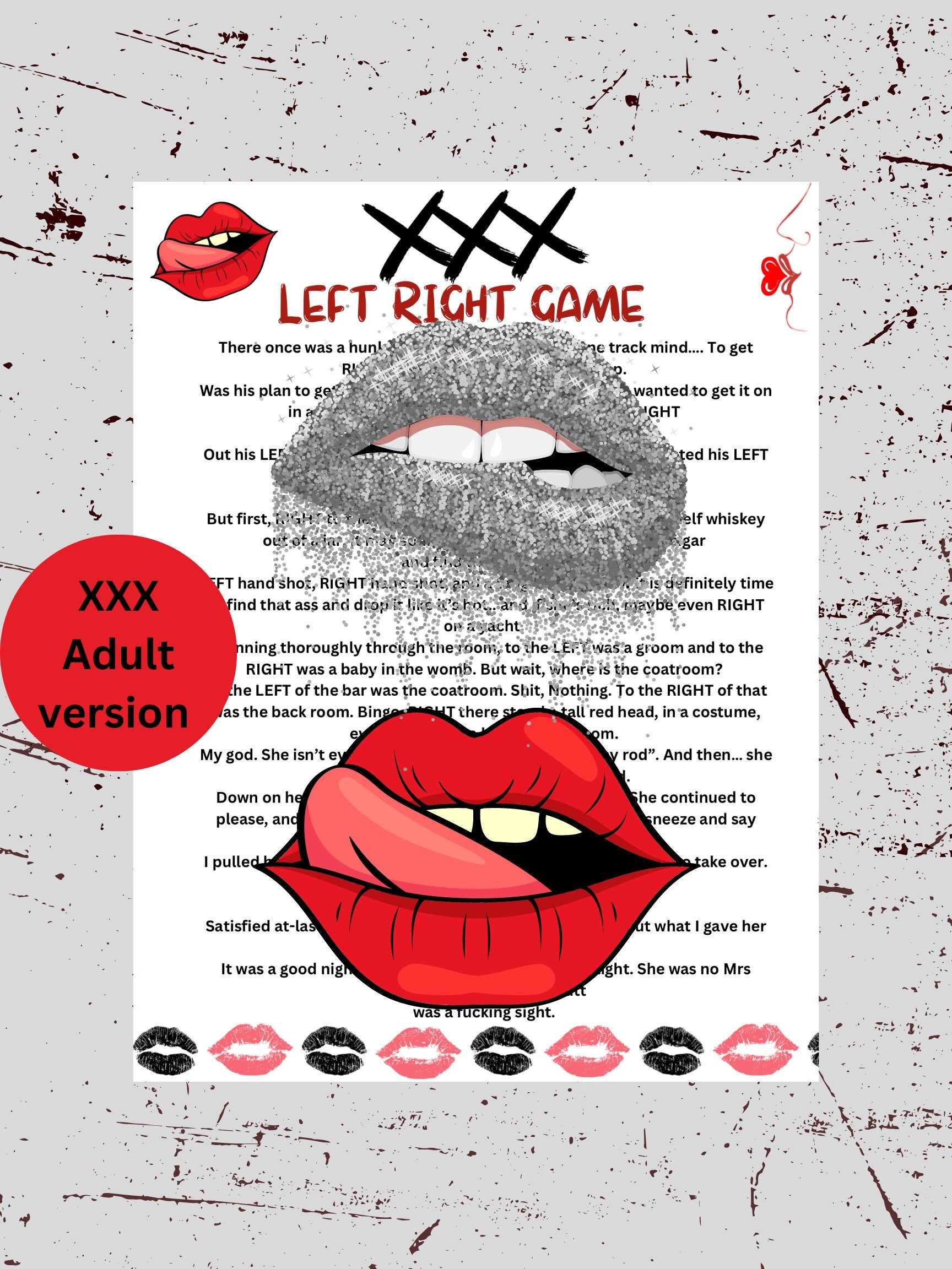 Left Right Game, Birthday Pass the Prize | Adult Right Left Game, Party ...