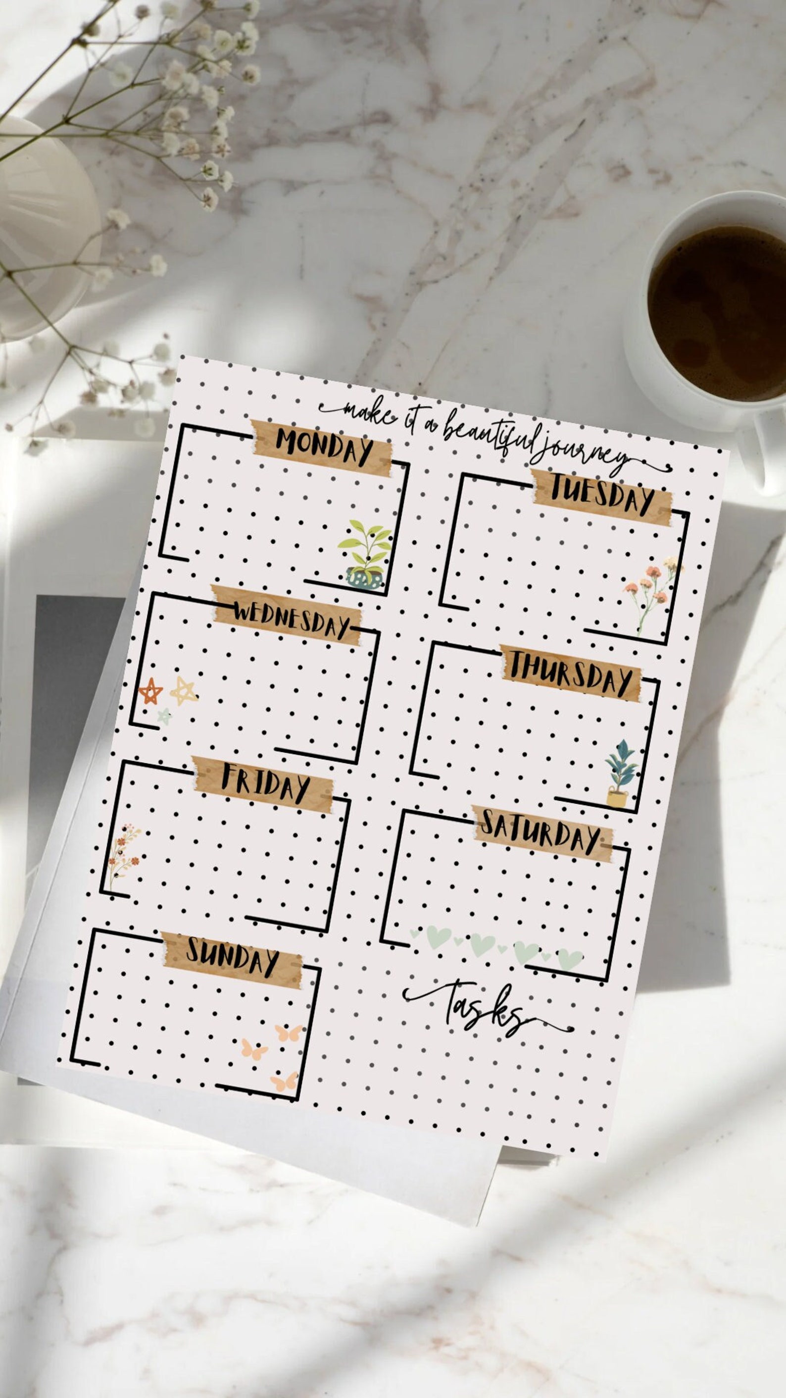 Printable Daily Task List | Track Daily Tasks & Productivity | Daily ...