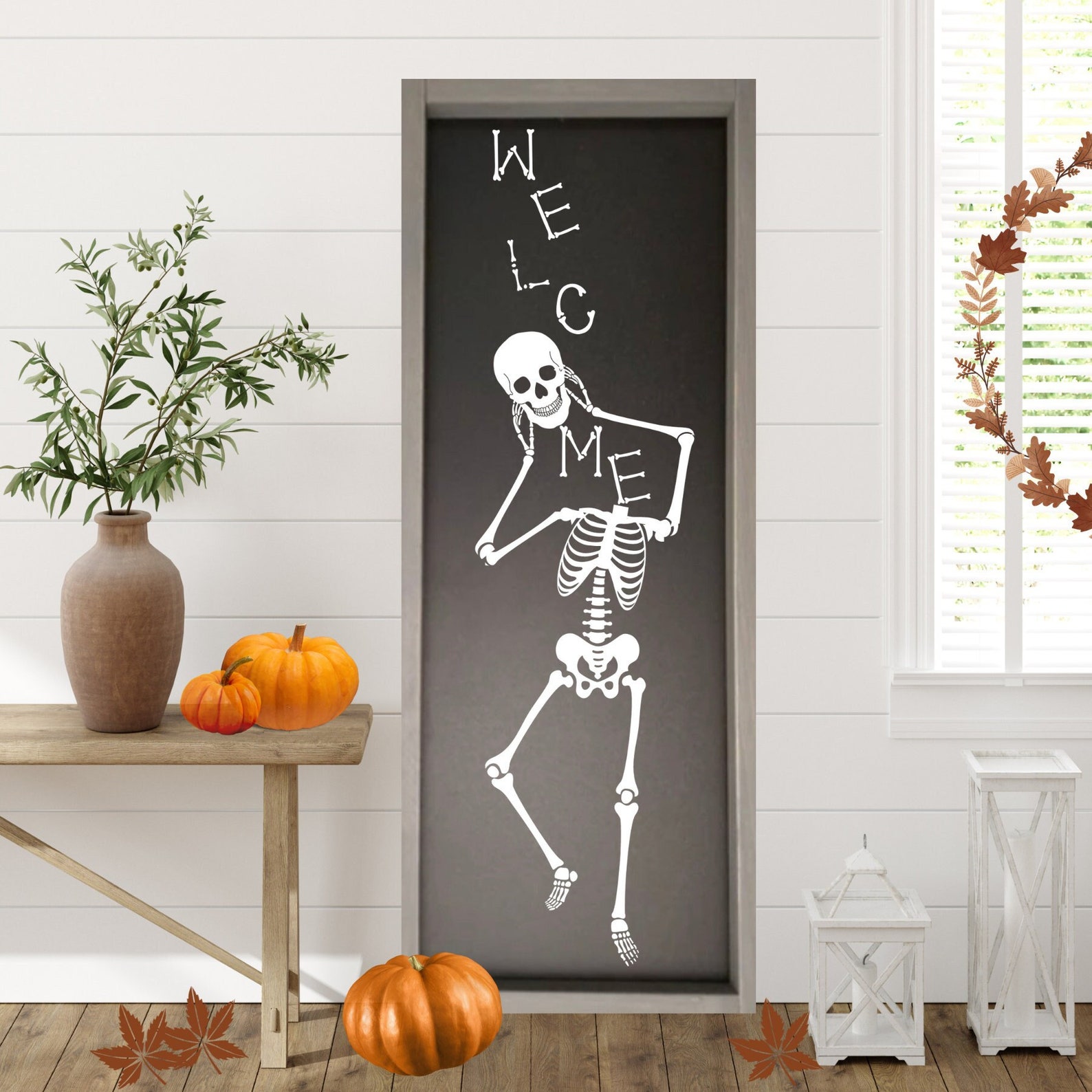 Welcome Skeleton PNG, Fall Welcome Sign, Halloween Welcome Sign ...