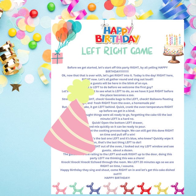 Left Right Game Bundle, Seasons/holiday Left Right Game, Right Left ...