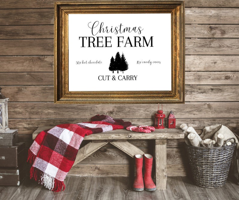 Christmas Tree Farm SVG, Christmas Tree SVG, Christmas Sign SVG ...