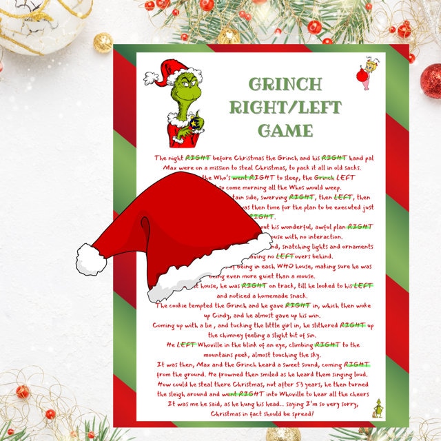 Left Right Game Bundle, Seasons/holiday Left Right Game, Right Left ...