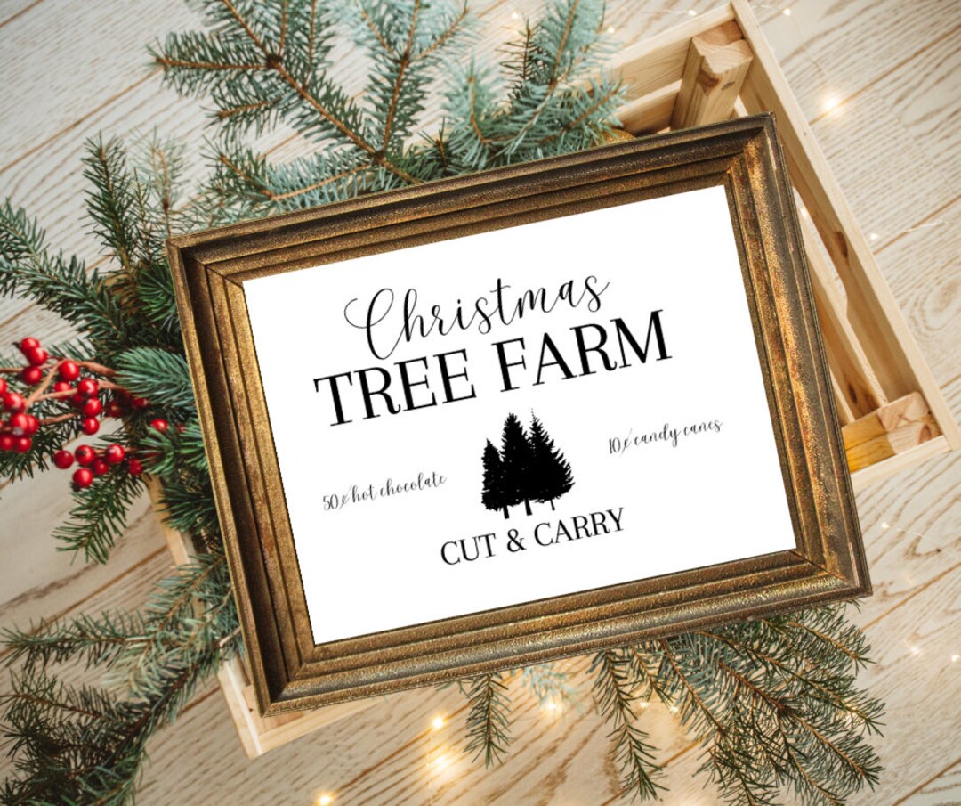 Christmas Tree Farm SVG, Christmas Tree SVG, Christmas Sign SVG ...