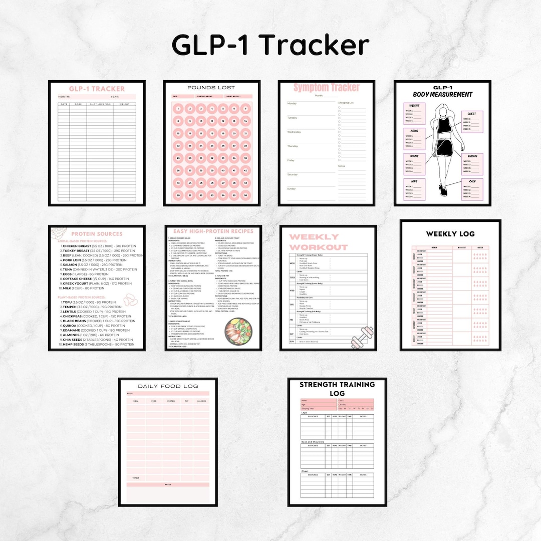 GLP-1 Log, Injection Log, Protein and Workout Tracker | Semaglutide ...