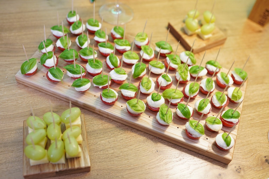 Board for Finger Food Skewers Made of Solid Oak / Skewer Board / Party ...