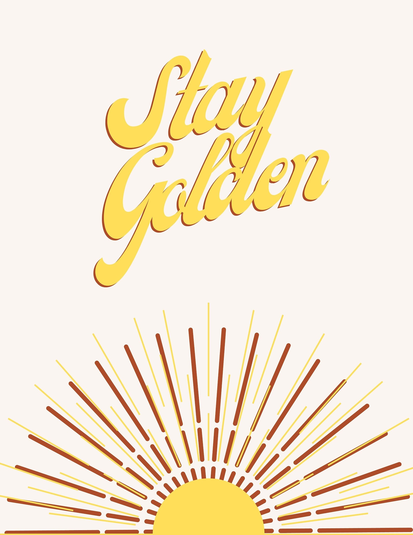 Stay Golden Printable Wall Art - Etsy
