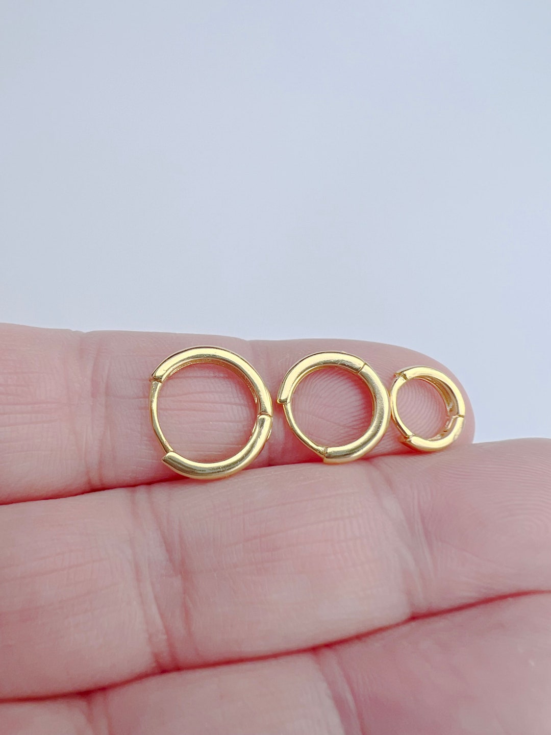 Silver and Gold Hoop Earring Set, Small Hoop Earrings Hypoallergenic ...