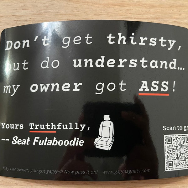 Prank Bumper Magnet - Etsy