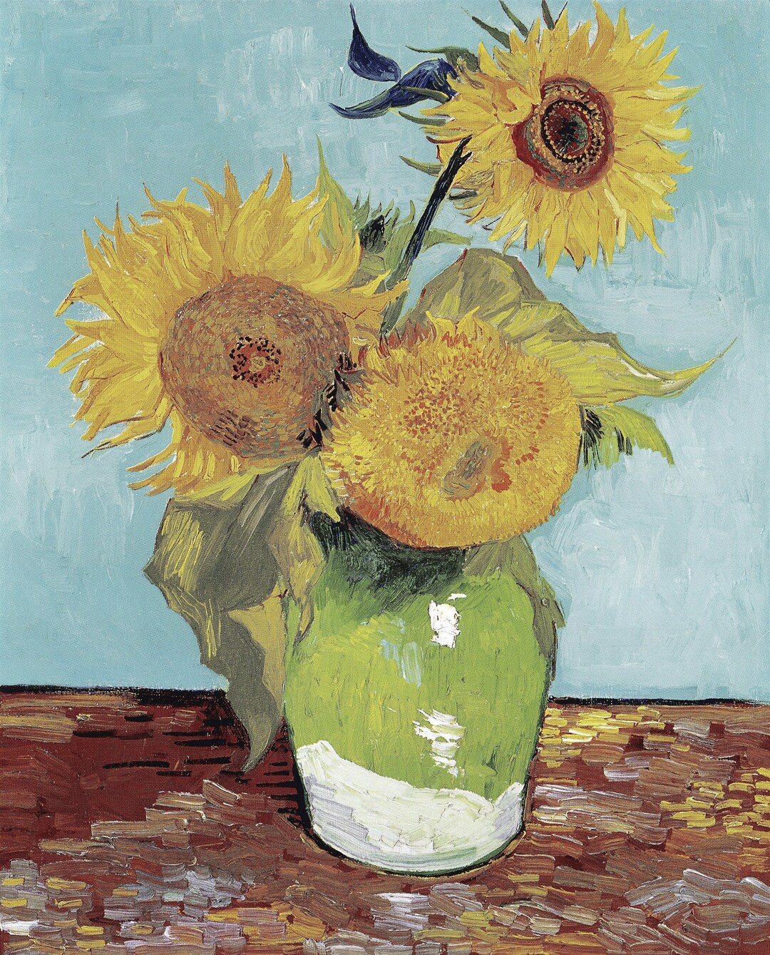 Vincent Van Gogh's Vase With Three Sunflowers 1888, Fine Art, Digital ...