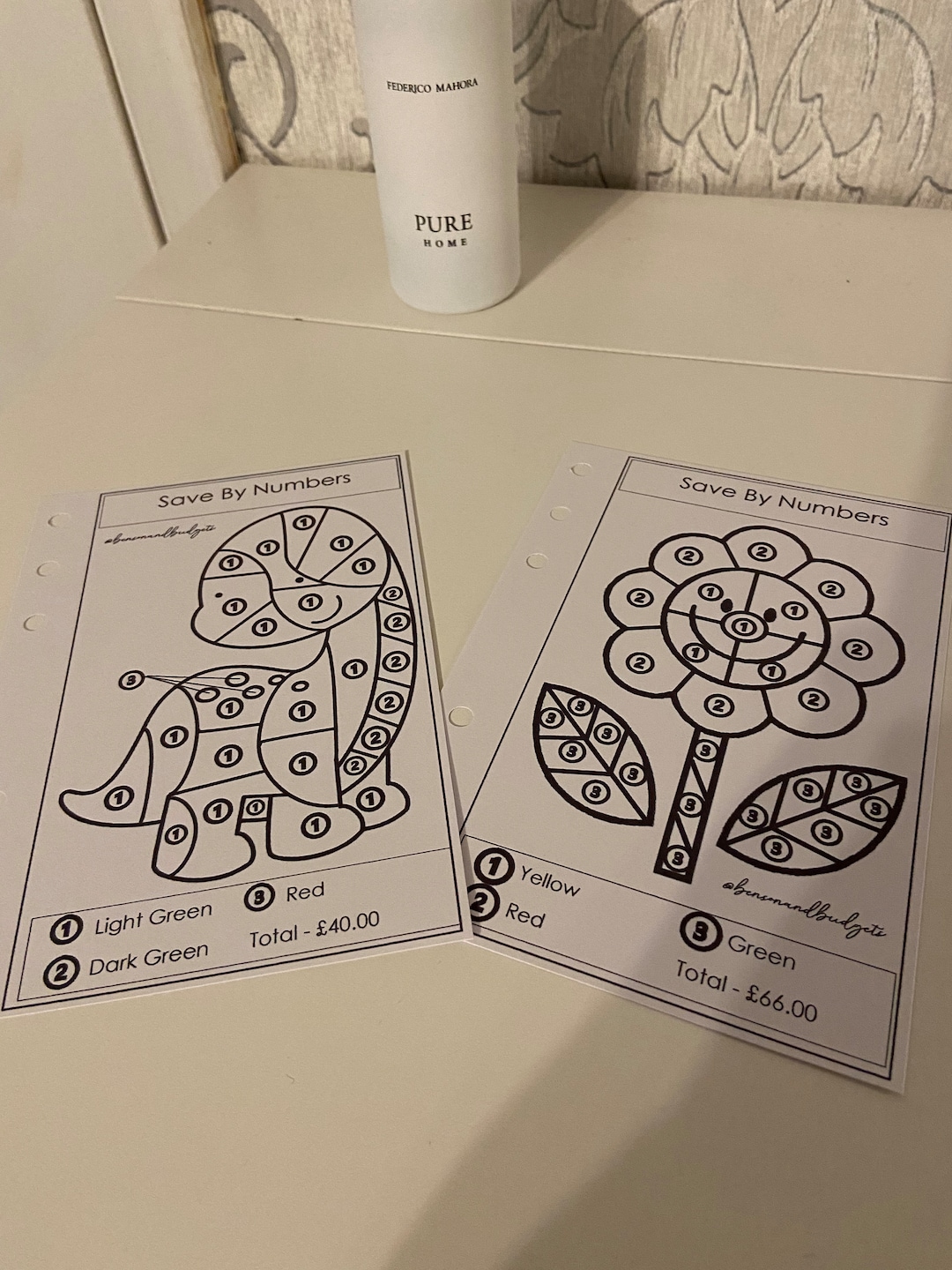 A6 Save by Numbers Savings Tracker Cash Wallet Envelope Budget Tracker ...