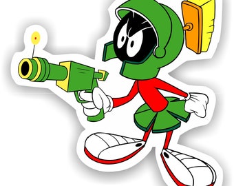 Marvin the Martian Sticker - Etsy