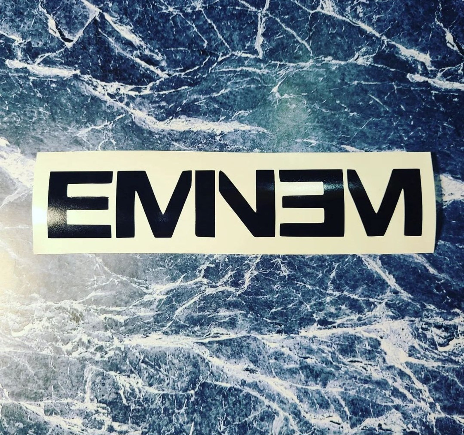 EMINEM Fan Art Sticker decal for Car/wall/window, Sticker for Water ...