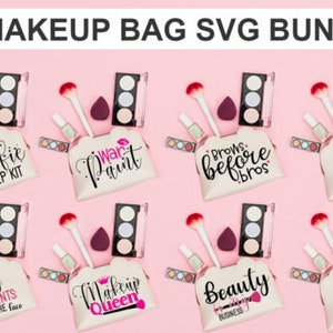 Makeup Bag 25 Designs Bundle Svg | Dxf | Png | Eps | Self Love Svg ...