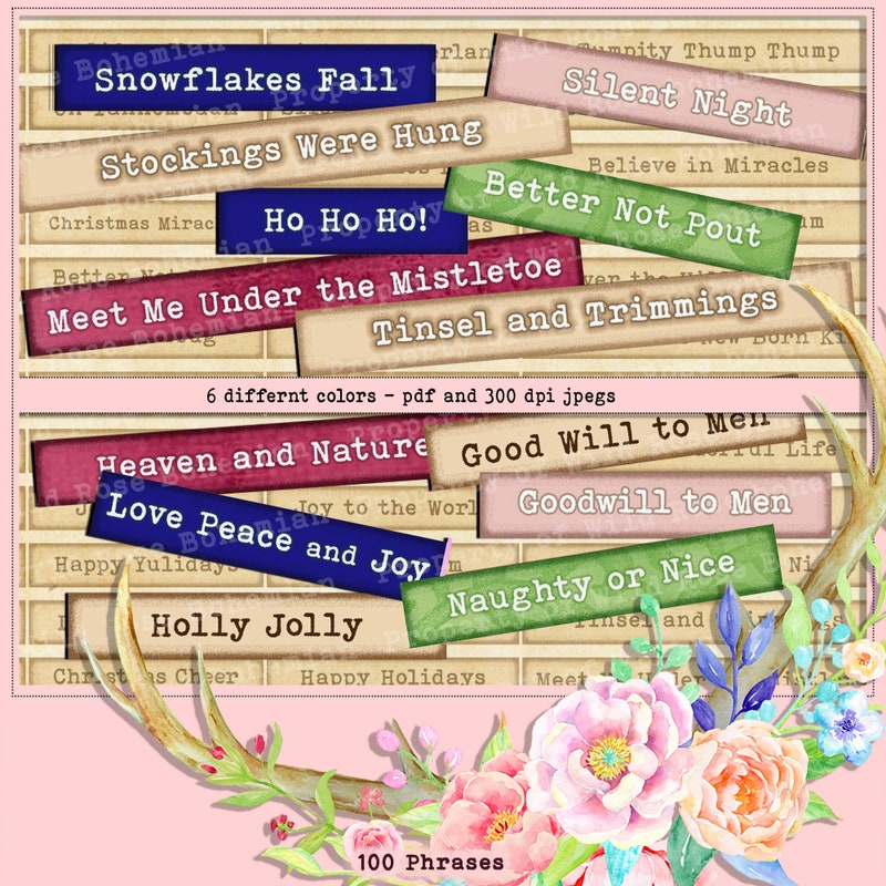Collage Words - Etsy