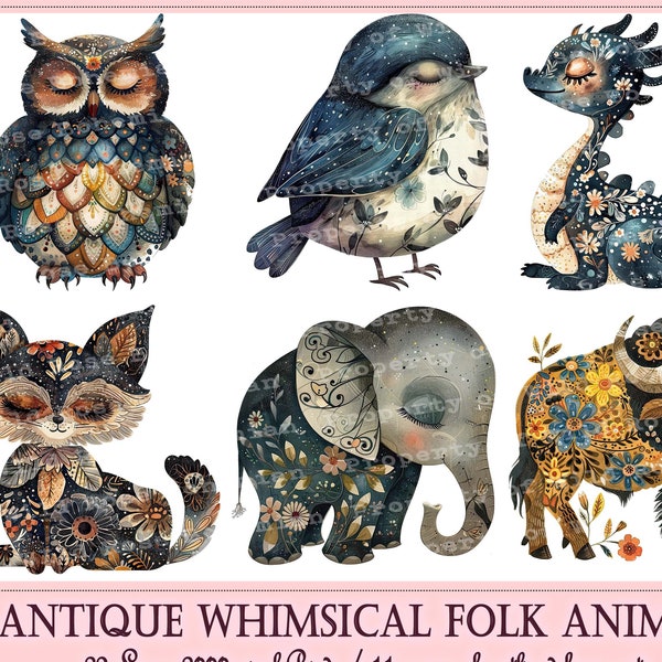 Whimsical Animal Art - Etsy