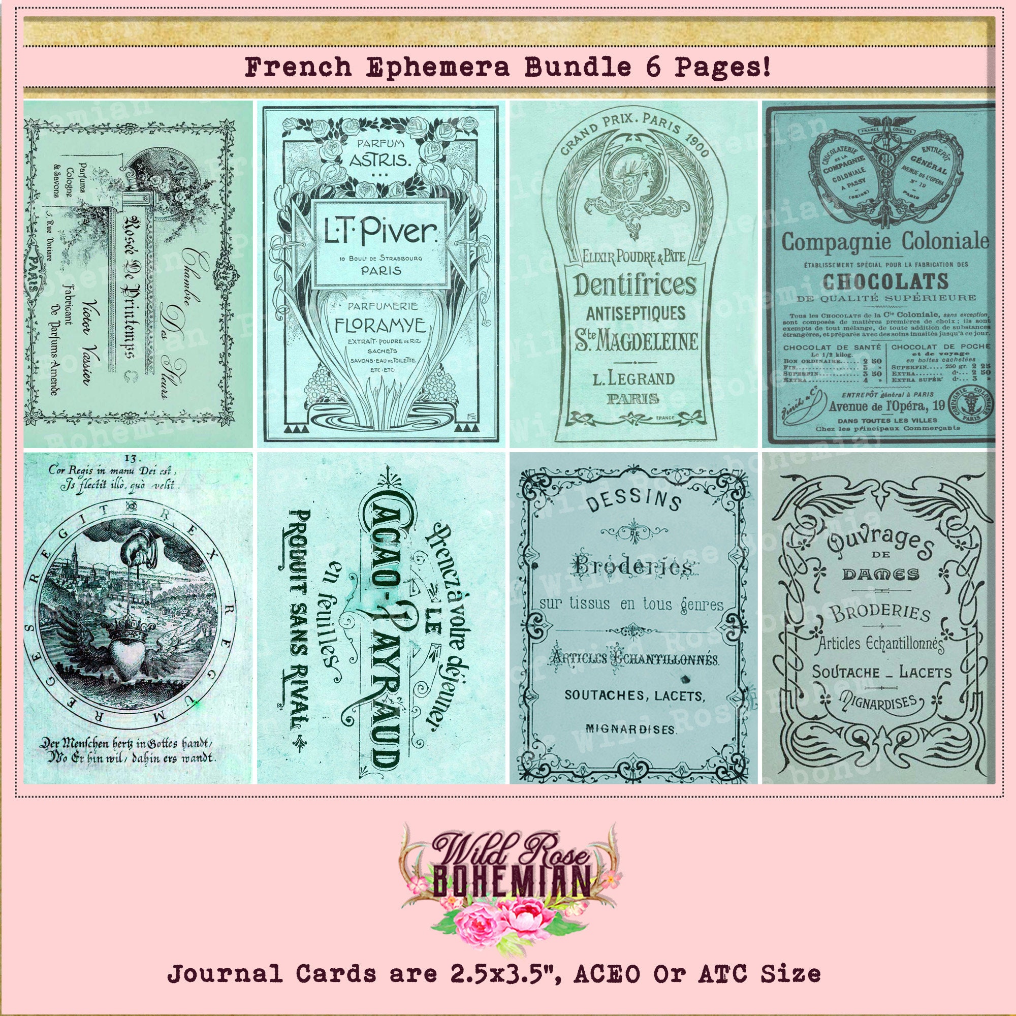 Antique French Receipts French Ephemera French Advertising - Etsy