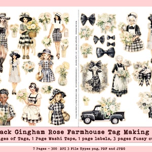 Junk Journal Farmhouse Tag Kit Add On, Farmhouse Ephemera, Farmhouse ...