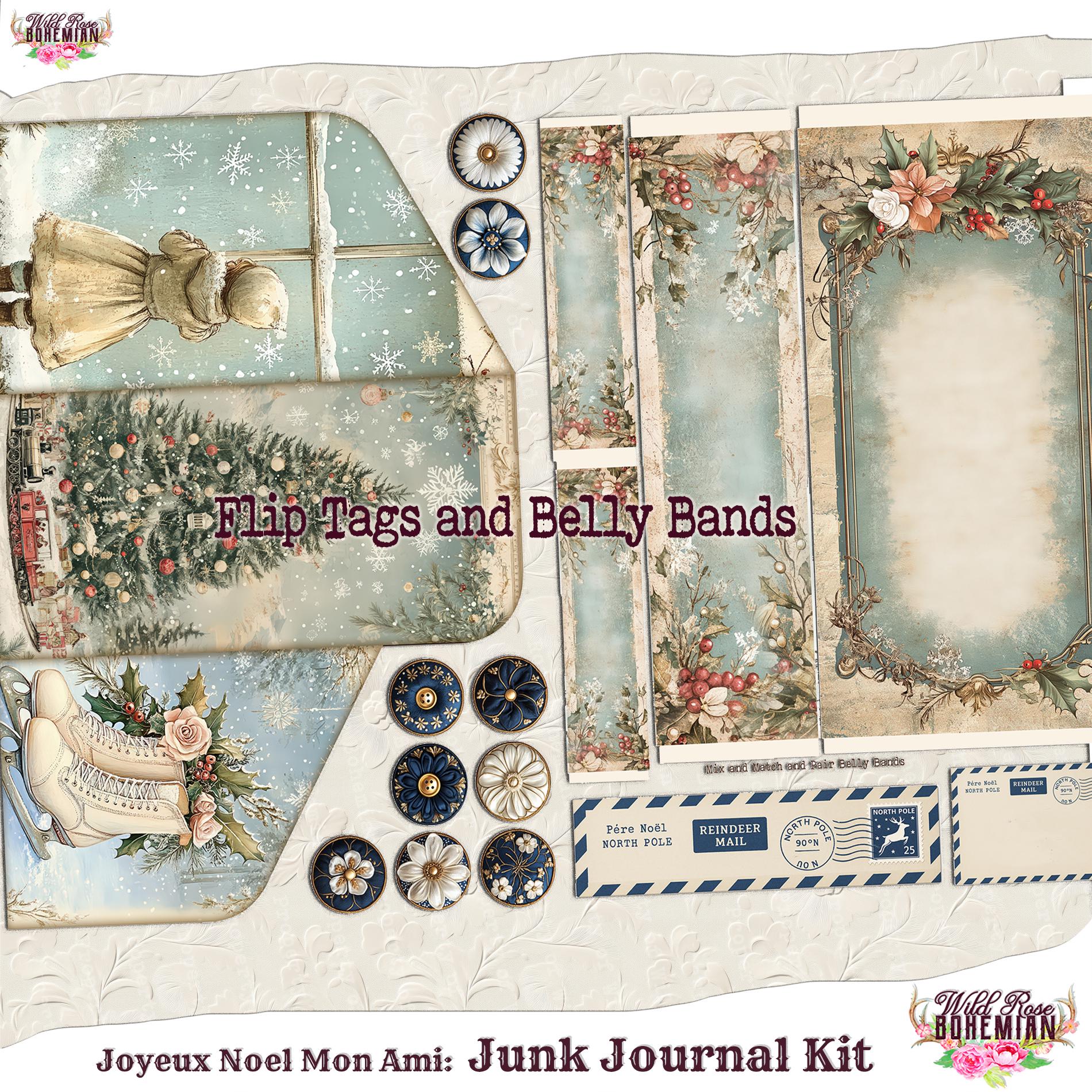 Christmas Journal Kit, Printable Christmas Ephemera, Junk Journal ...