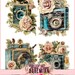 Shabby Chic Camera and Roses Clipart, Shabby Chic Roses and Camera ...