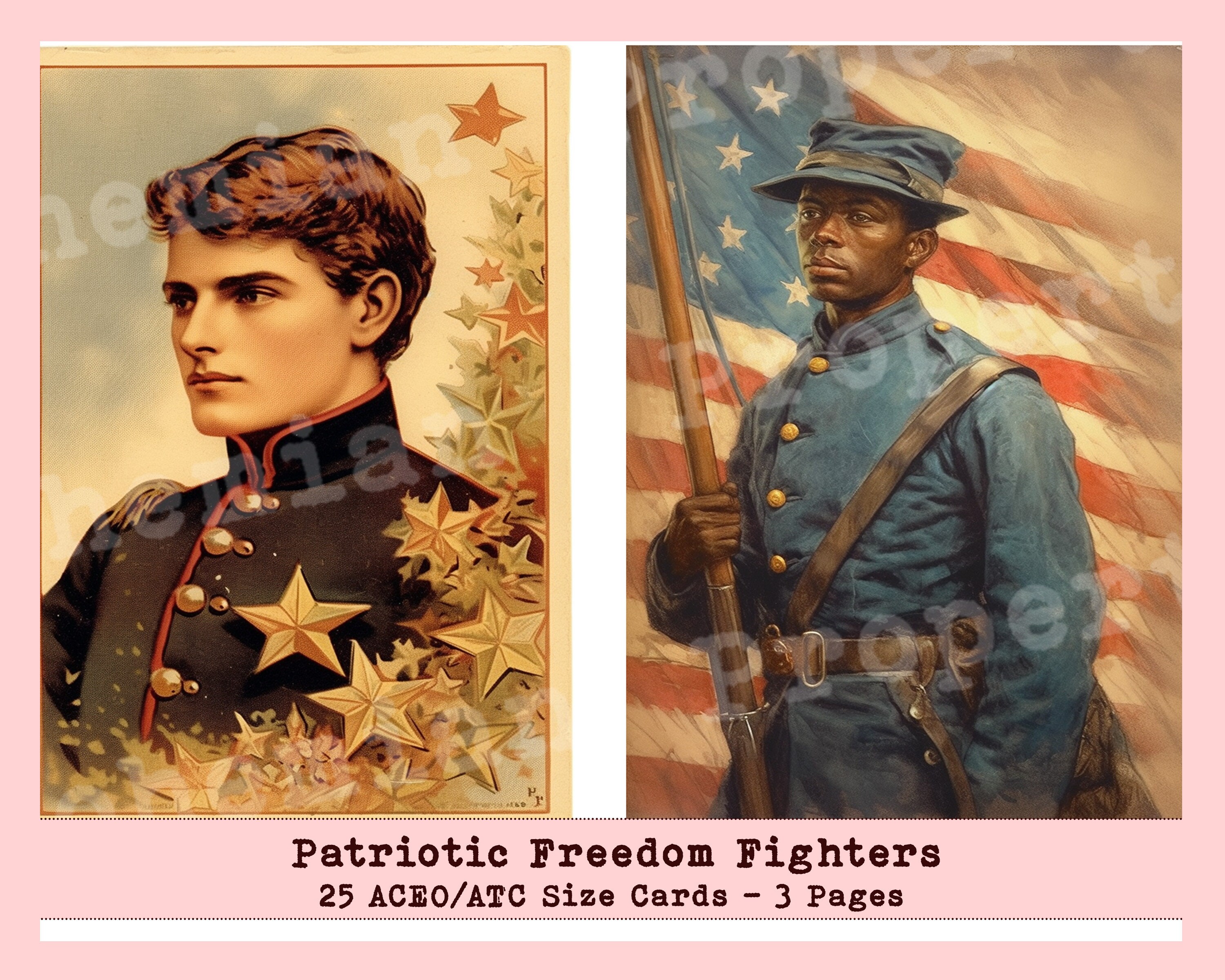 Fourth of July Printable Journal Cards, Fourth of July Junk Journal ...