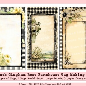 Junk Journal Farmhouse Tag Kit Add On, Farmhouse Ephemera, Farmhouse ...