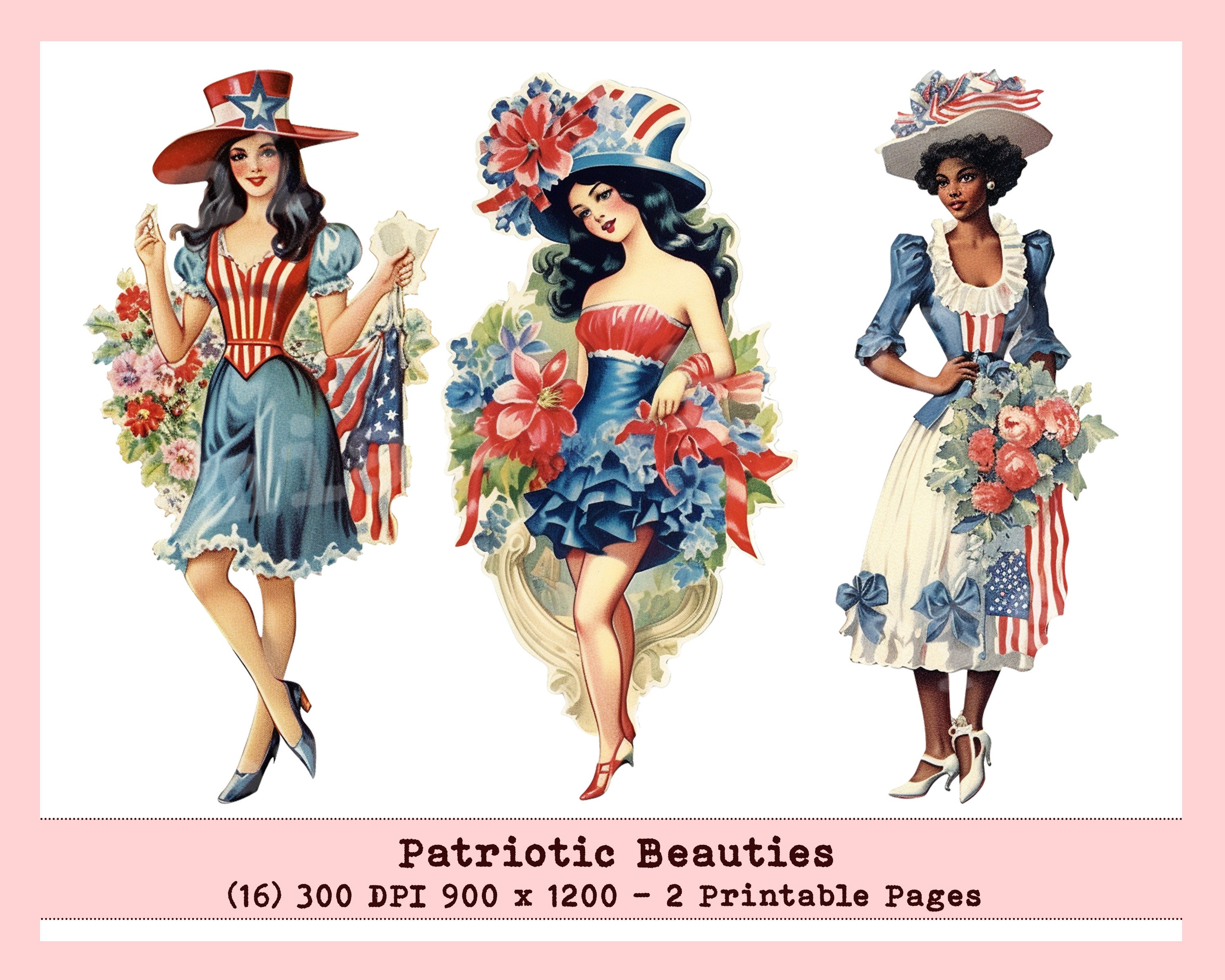 Fourth of July Png Independence Day Patriotic Women Clipart, Patriotic ...