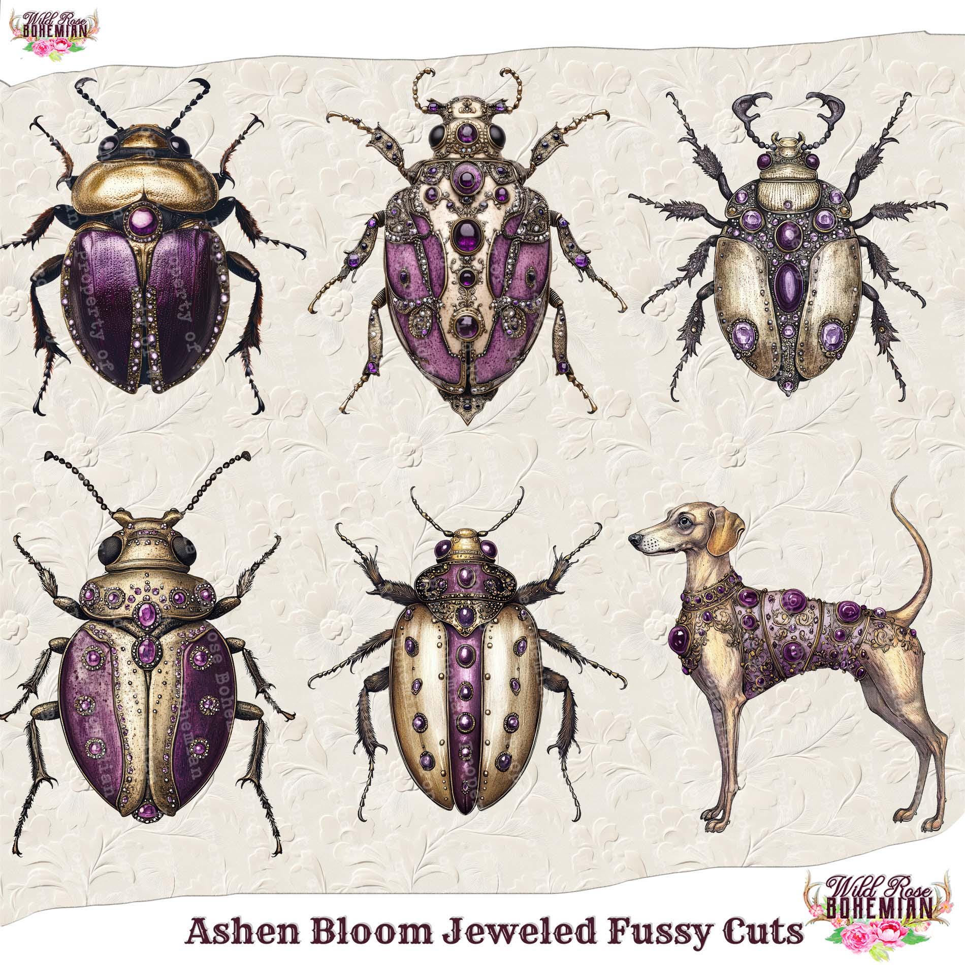 Victorian Gothic Jeweled Stickers, Transparent Fussy Cuts PNGS Black ...