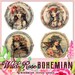 Bohemian Circle Labels, Vintage Labels Boho Girls, Round Labels, Round ...