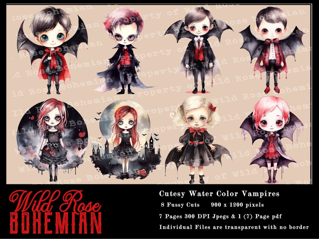 Halloween Vampire Clipart, Vampire Graphics, Vampire PNGS, Halloween ...