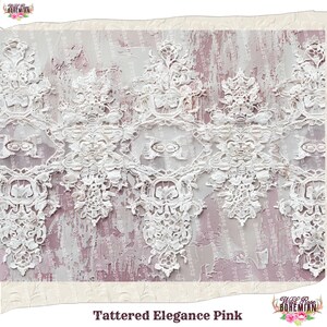 Pink Lace Junk Journal Paper: Tattered Elegance Ephemera (digital ...
