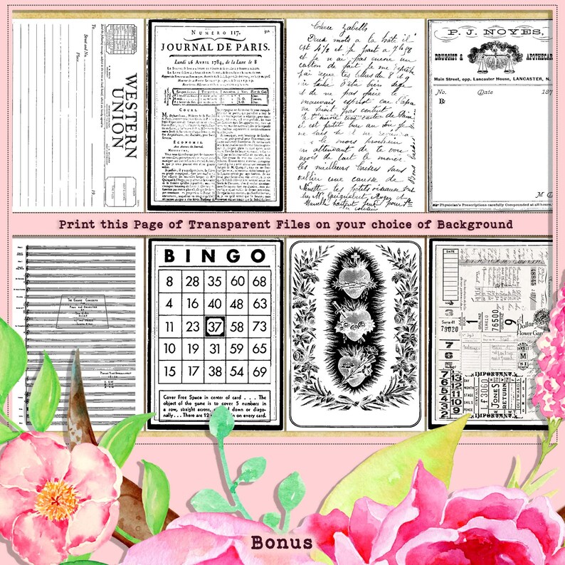 Fortune Teller Mirrored Riddle Printable Ephemera Vintage - Etsy