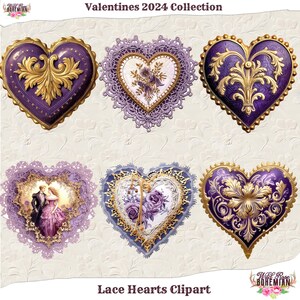 Lace Heart Clipart Doilies Clipart, Valentine Lace Vintage Clipart ...