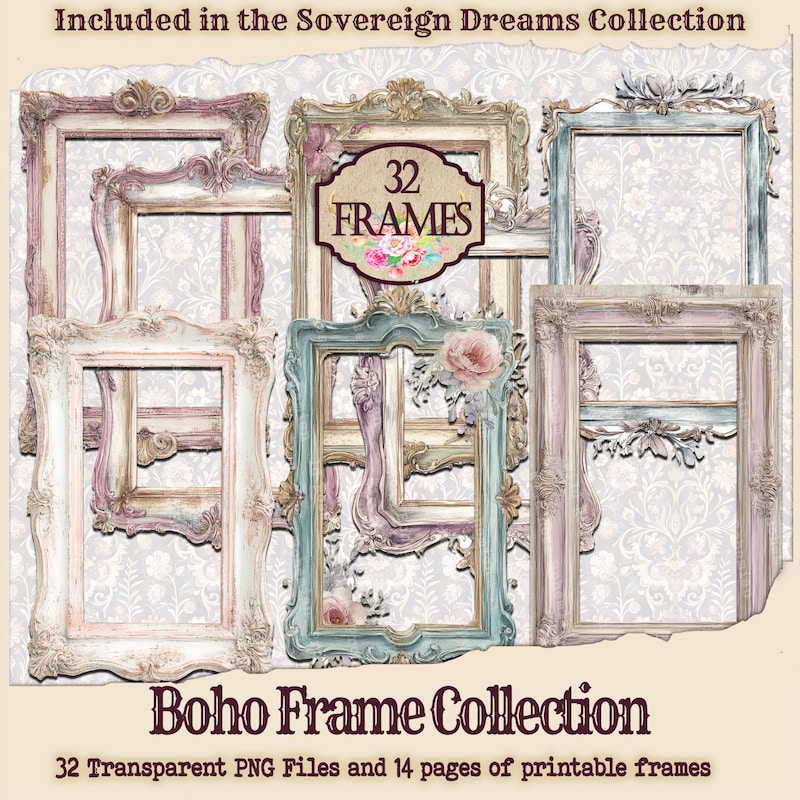 Printable Sticker Frames - Etsy